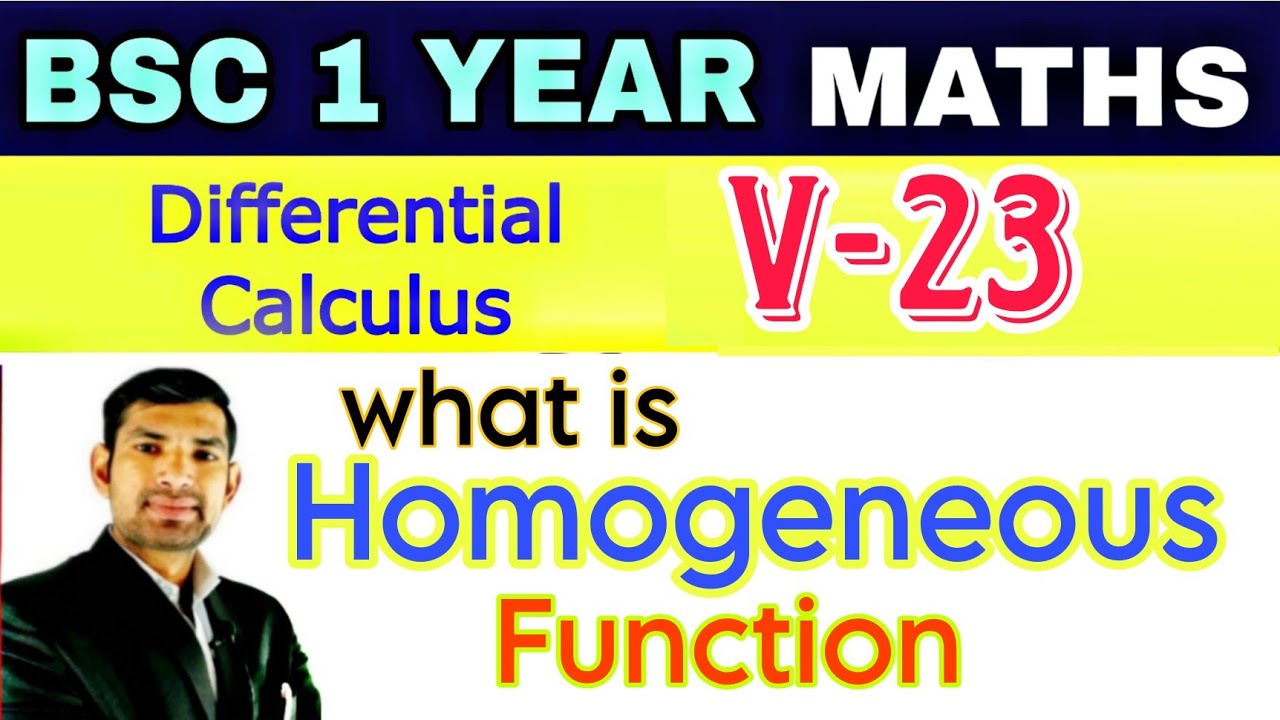 b.sc 1 year math | what is homogeneous function ? | how to find degree ...