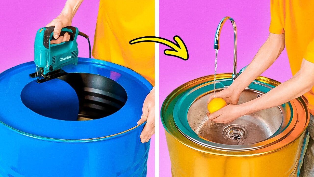 Repurpose Your Barrels and Canisters: Exciting Recycling Ideas - YouTube