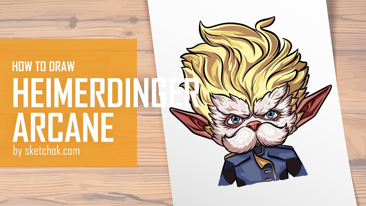 How to Draw Heimerdinger from Arcane – Step by Step! 🎨🧪 - YouTube