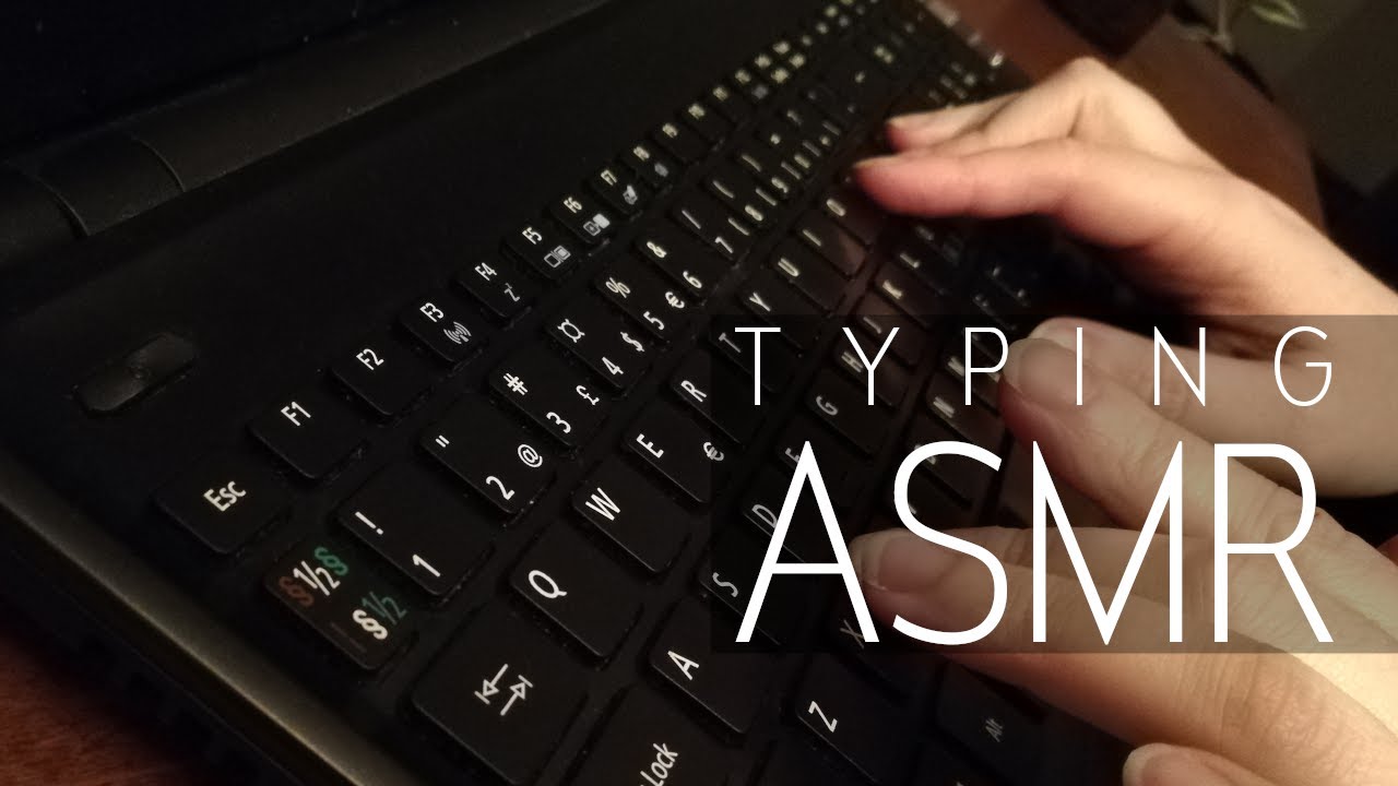 Typing ASMR - Laptop keyboard sounds - YouTube