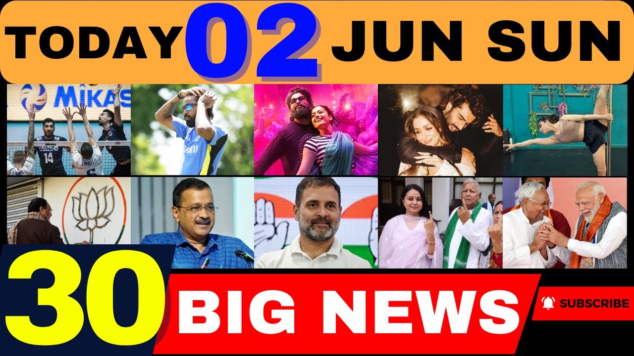 02 June 2024 Morning Big Breaking News || Morning Headlines Today ...