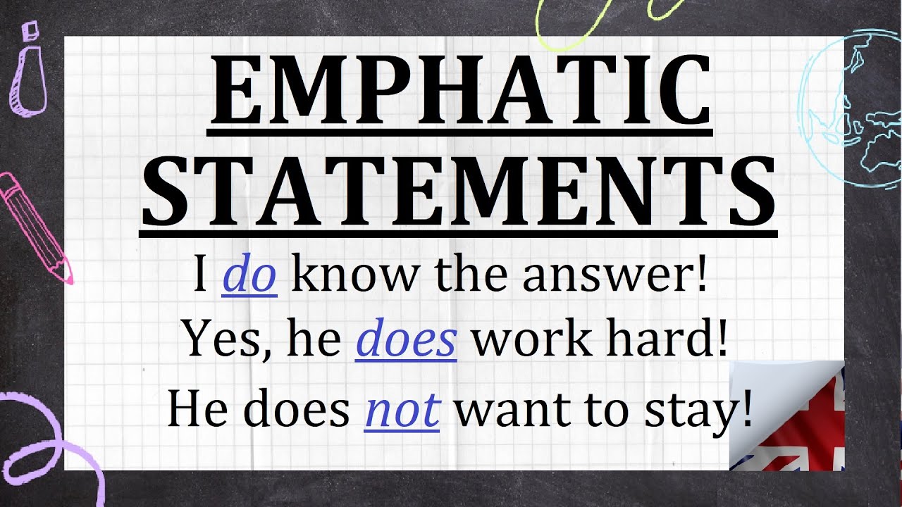 Learn English Today | Emphatic statements - YouTube