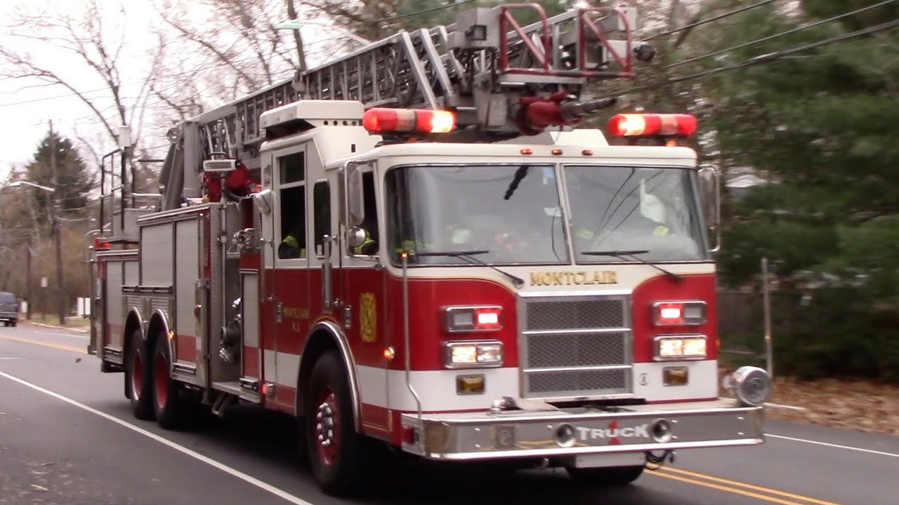 Montclair Fire Department Truck 1 Responding 11-27-18 - YouTube