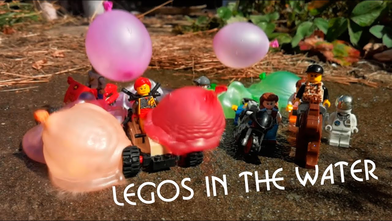 Lego Figures Having Fun with Water Slow Motion 1000 FPS - YouTube