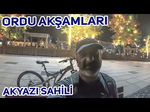Ordu Akyazı Sahilinde Bisikletle Akşam Gezisi | Ordu Sahili Bikevlog Çekimi