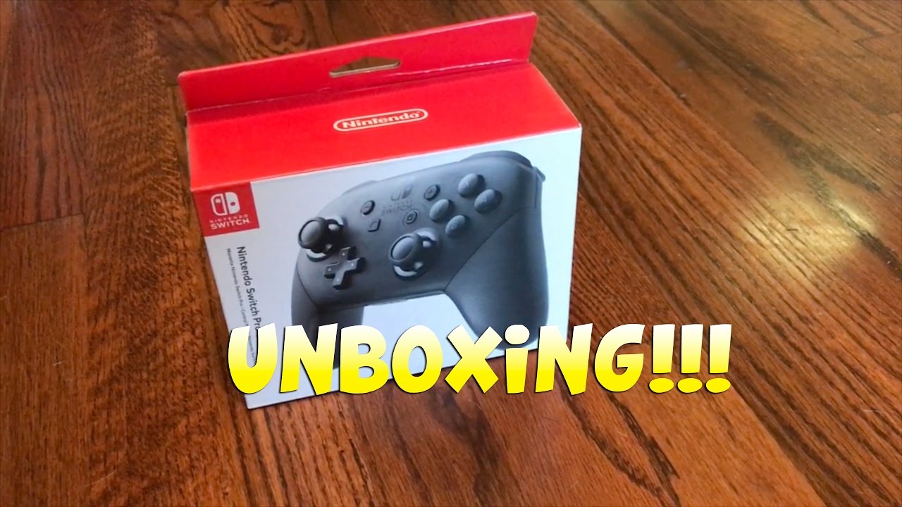 Nintendo Switch Pro Controller Unboxing!!! - YouTube