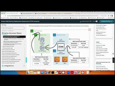 Step-by-Step Lab: Prisma Access ZTNA Connector 2-Arm With AWS - YouTube