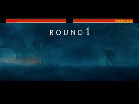 Godzilla vs King Ghidorah...with healthbars (Artic Fight)