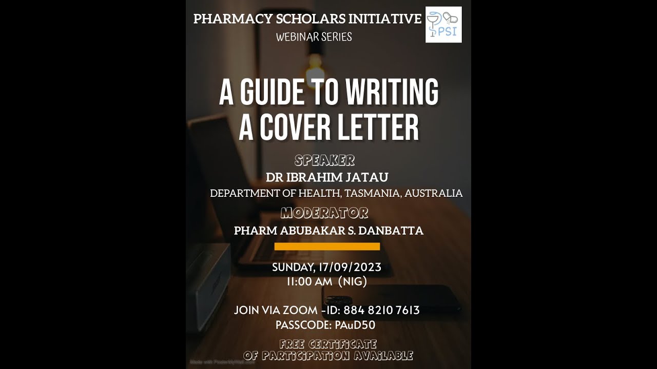 A GUIDE TO WRITING A COVER LETTER: PSI Webinar Series - YouTube