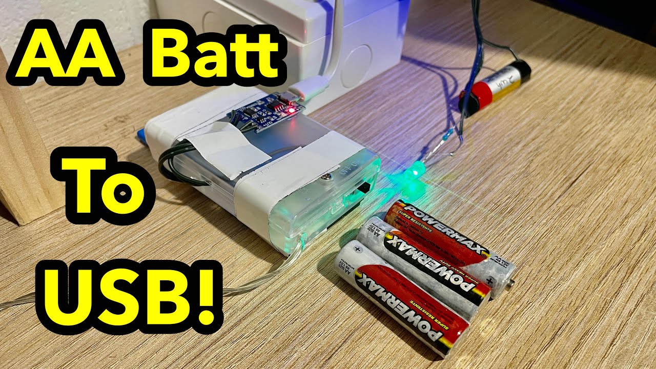 Convert any AA powered item to USB - YouTube