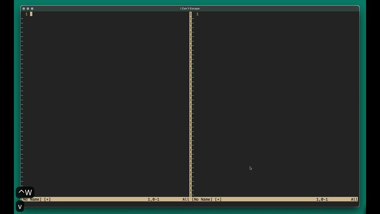 VIM - split window - YouTube