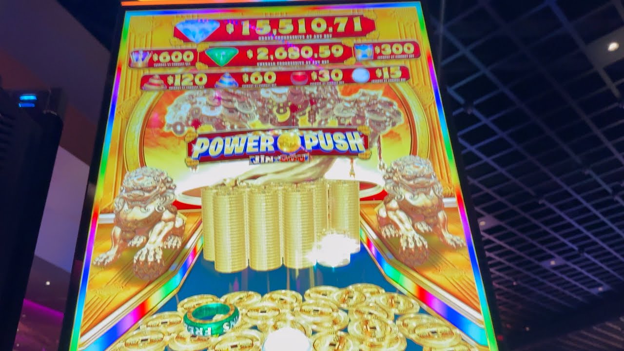 MASSIVE POWER PUSH STACK OF COINS BIG WINS 3 COIN TRIGGER ON BUFFALO ...