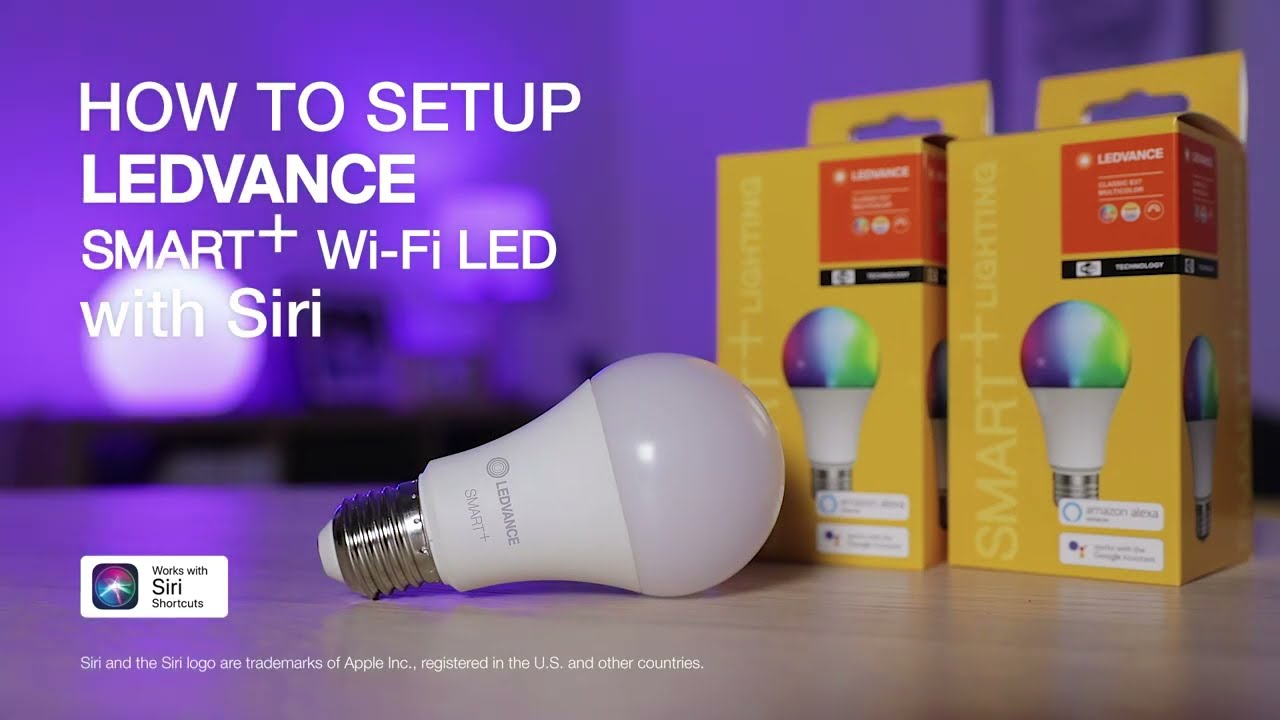 How to Setup LEDVANCE Smart+ Wi-fi LED with SIRI - YouTube