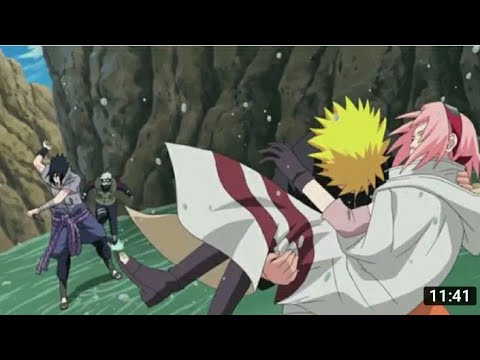 Naruto Saves Sakura from Death by Sasuke - YouTube
