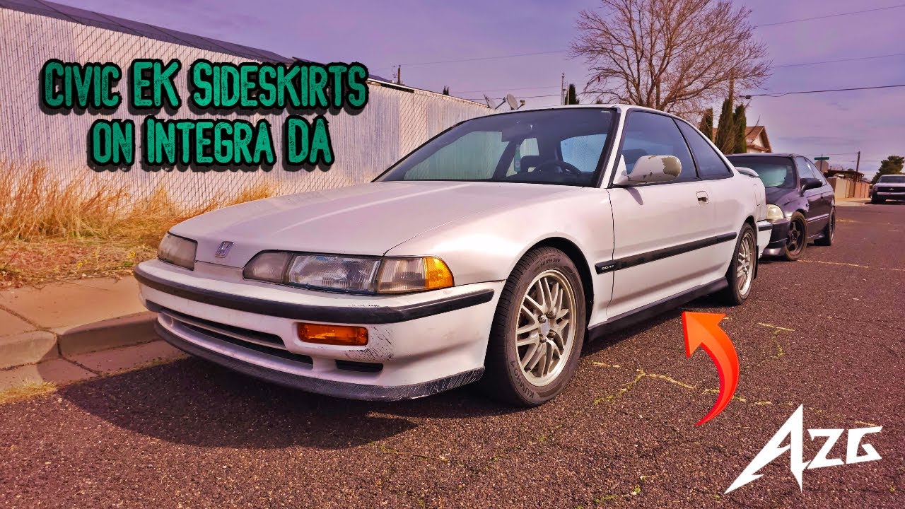 EK Side Skirts on Integra DA - YouTube