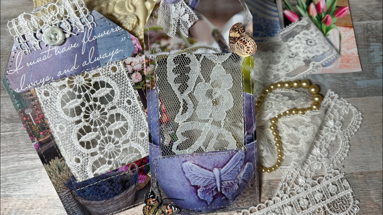 Creating lace tags using #magazine Day 15 30day #tag challenge For The ...
