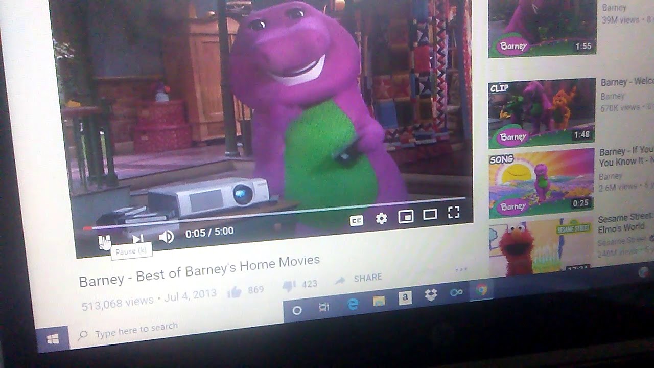 Barney home movies vhs trailer - YouTube