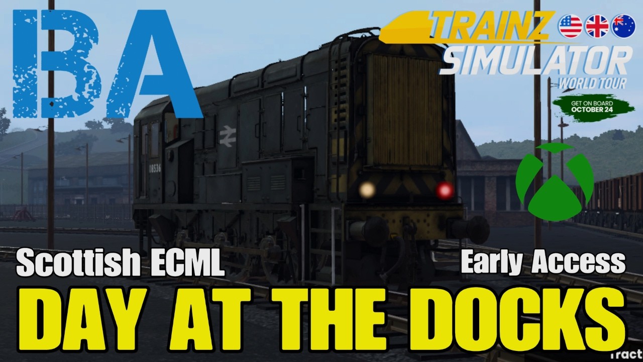 DAY AT THE DOCKS - Scottish ECML - TRAINZ CONSOLE - Xbox Series X - YouTube