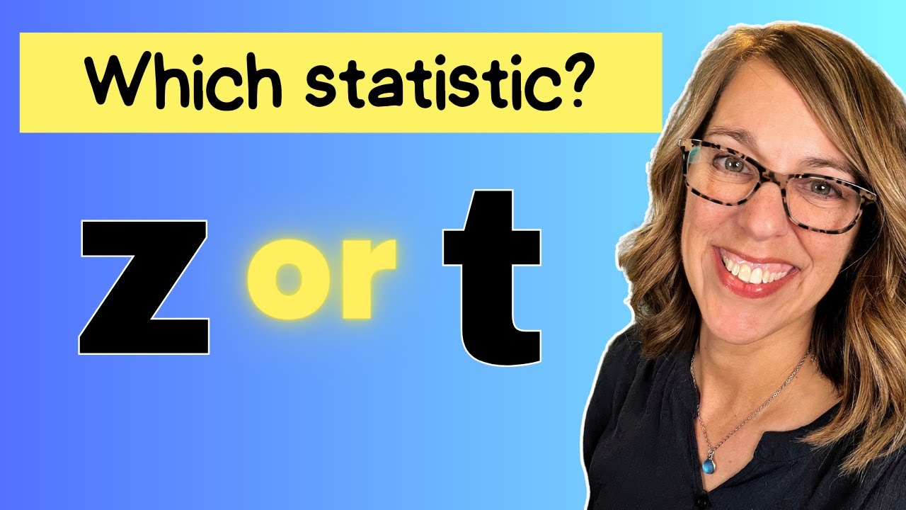 Z Vs T Statistics Know Which One To Choose Plus Examples YouTube