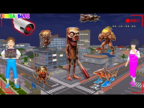 Yuta Mio Panik CCTV Rekam Pasukan Tung-Tung Sahur, Balerina Capucina Versi Zombie Di Kota Sakura😱