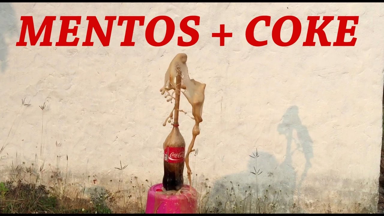 Mentos and Coke - Coca Cola Awesome Reaction in Slow Motion - YouTube