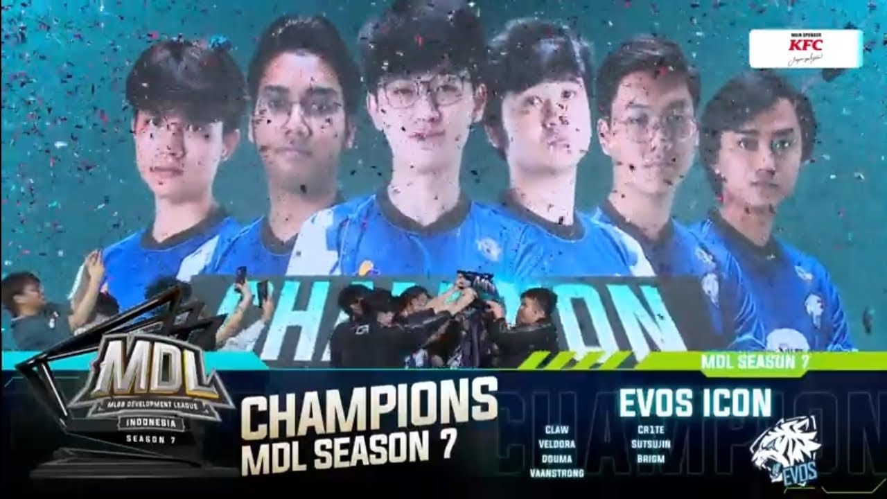 CONGRATULATIONS 🎊 EVOS ICON JUARA MDL ID SEASON 7‼️ #evosicon # ...