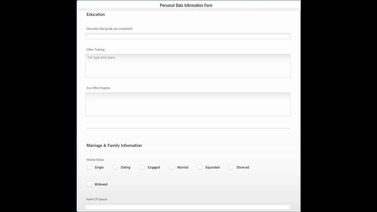 Counseling Data Sheet - YouTube