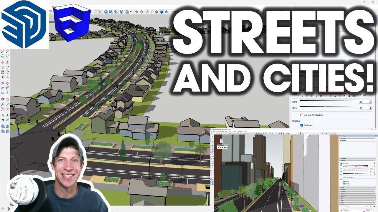 A NEW Streetscape and City Generator for SketchUp! Urban Paint is HERE ...