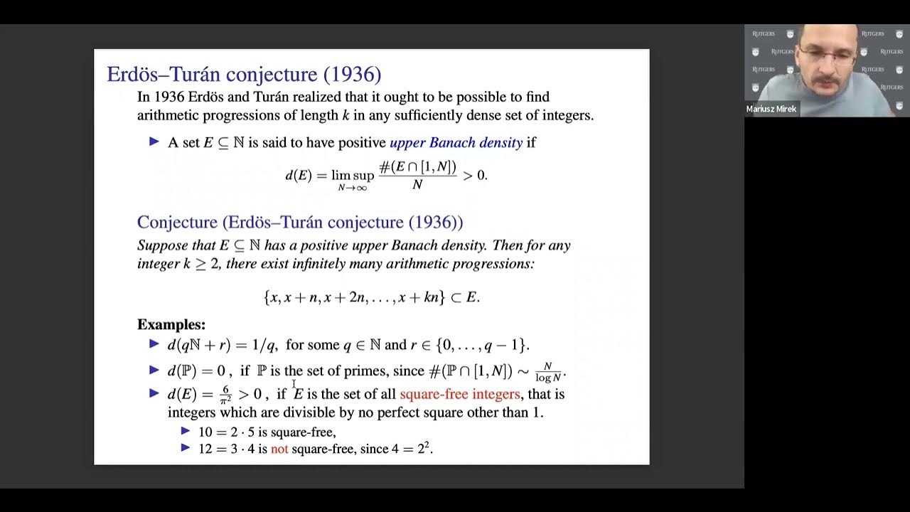 When additive combinatorics meets ergodic theory and Fourier analysis - YouTube