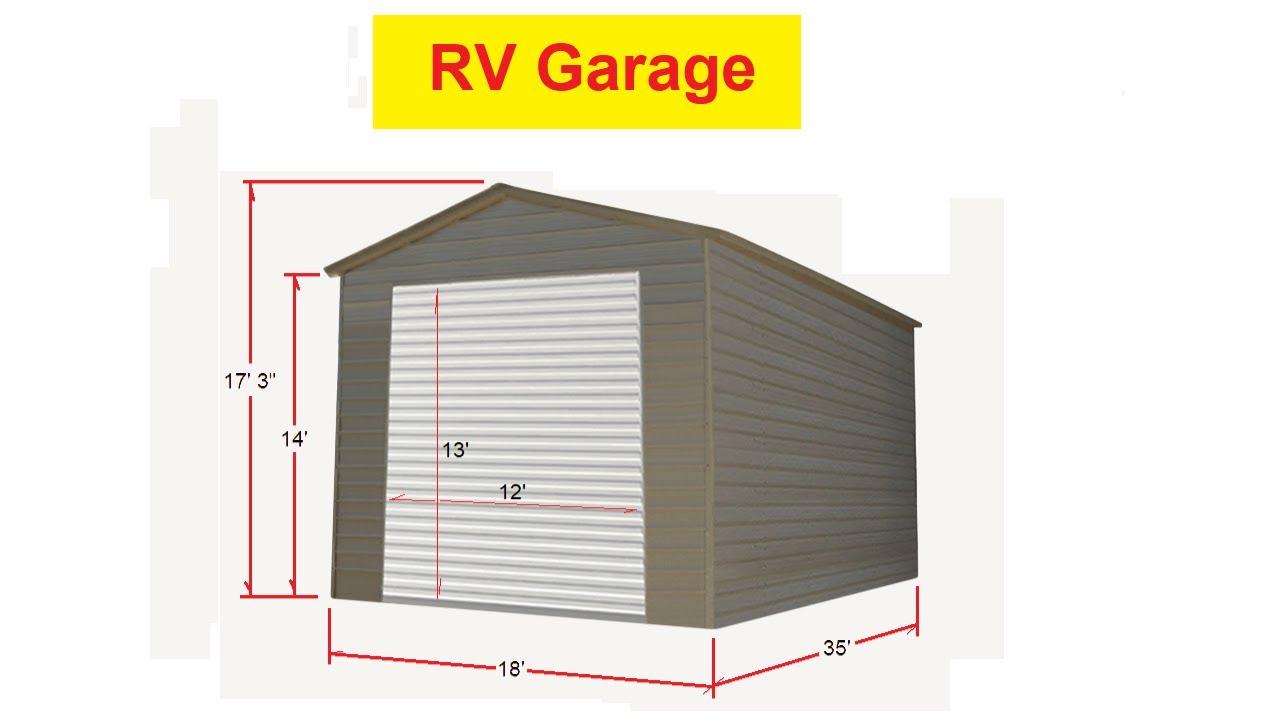 Super Metal RV Garage Designed for Motorhomes & 5th Wheels - YouTube