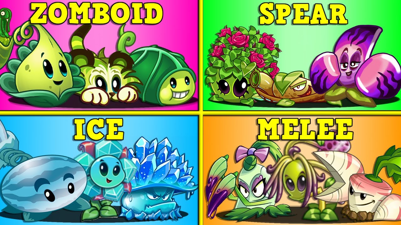 ZOMBOID x SPEAR x ICE x MELEE Battlez - Who Will Win? - PvZ 2 Team ...