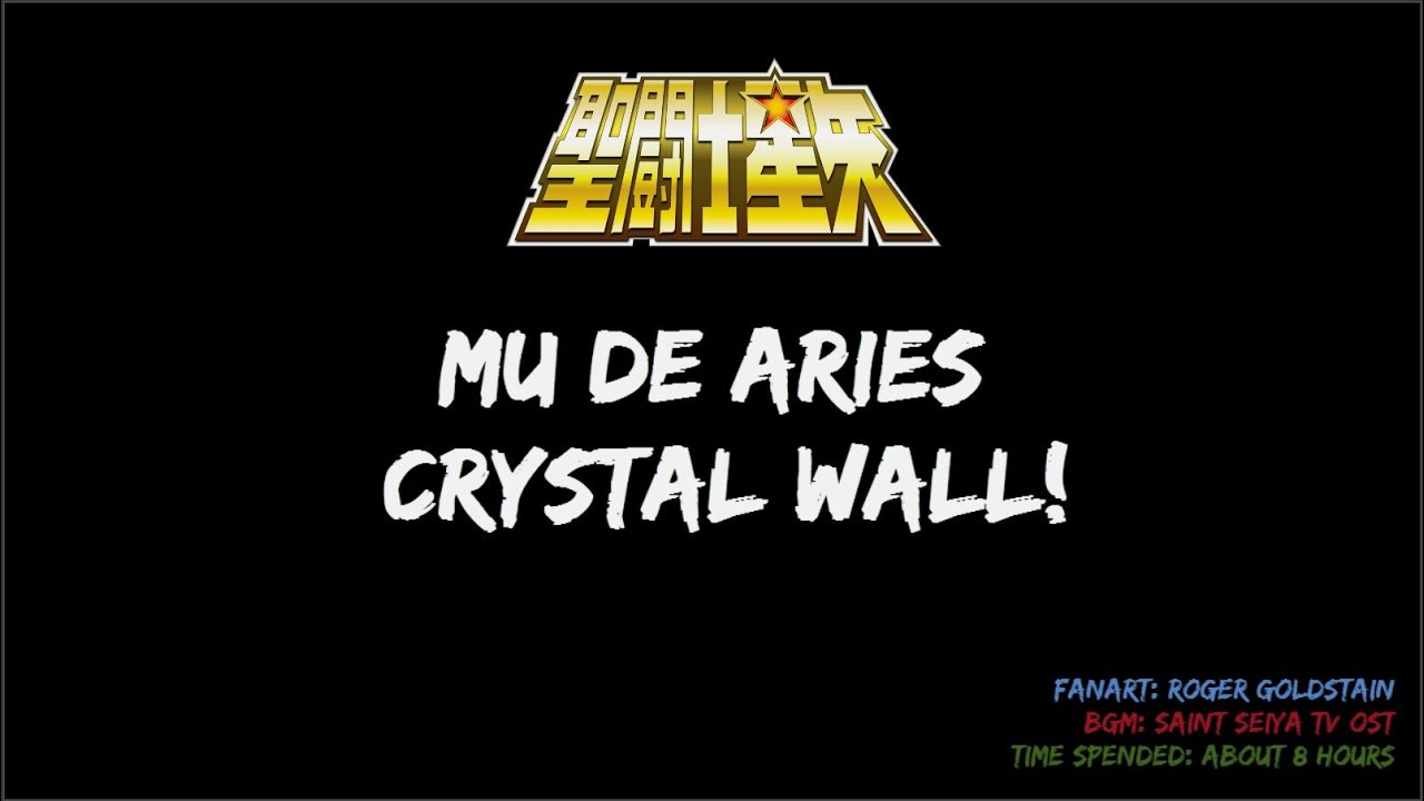 Saint Seiya Mu de Aries Cristal Wall! SpeedArt by Roger Goldstain - YouTube