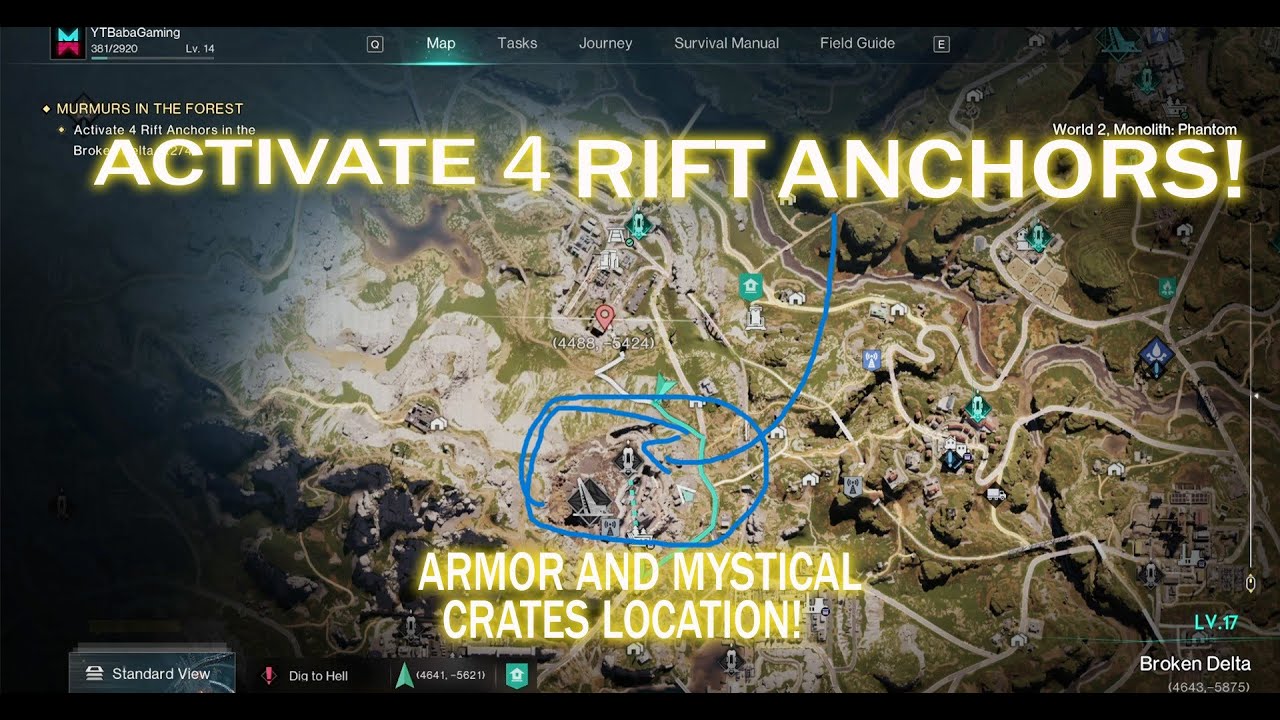 How to active 4 Rift Anchors and location Armor & Mystical Crates In ...