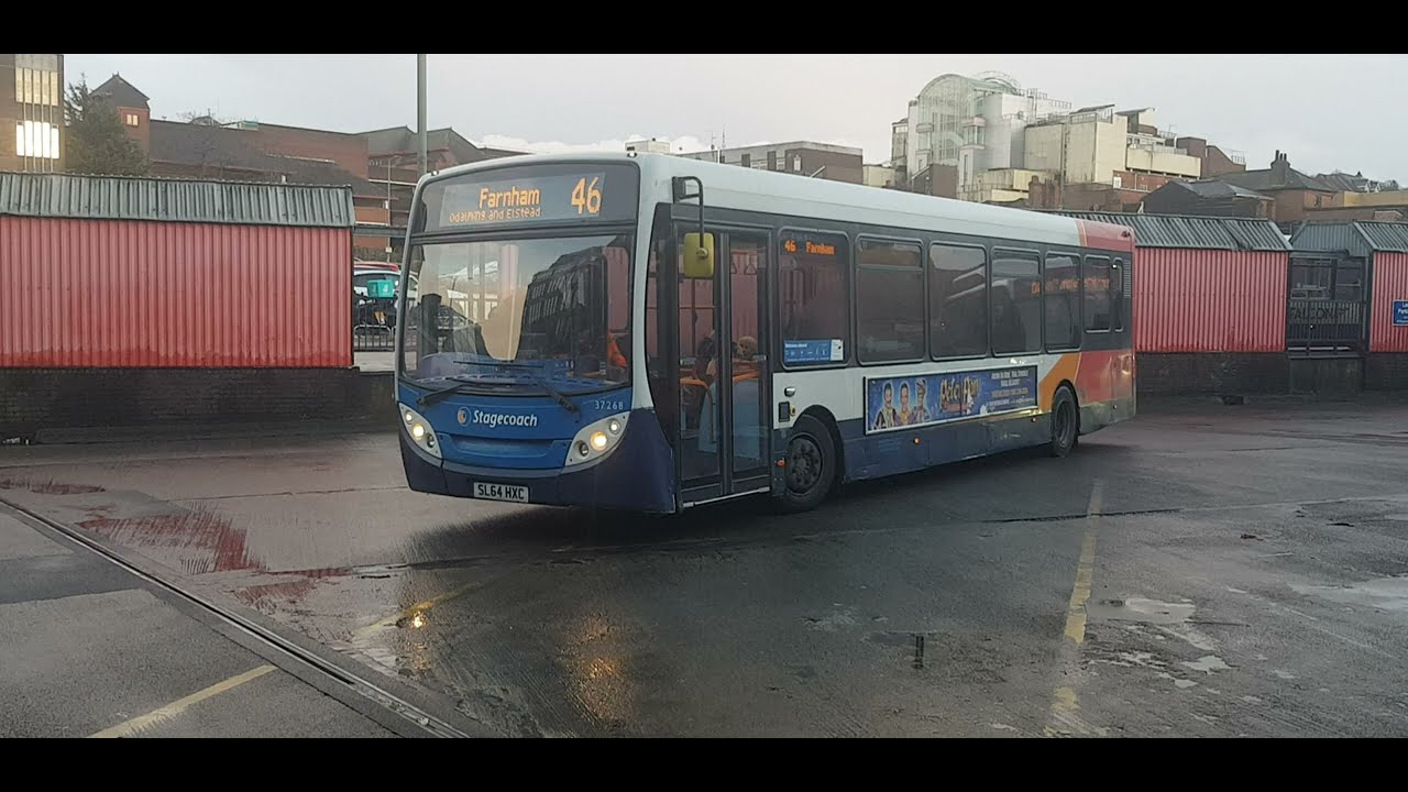 Here is the stagecoach bus 37268 on the number 46 in Guildford Tuesday ...