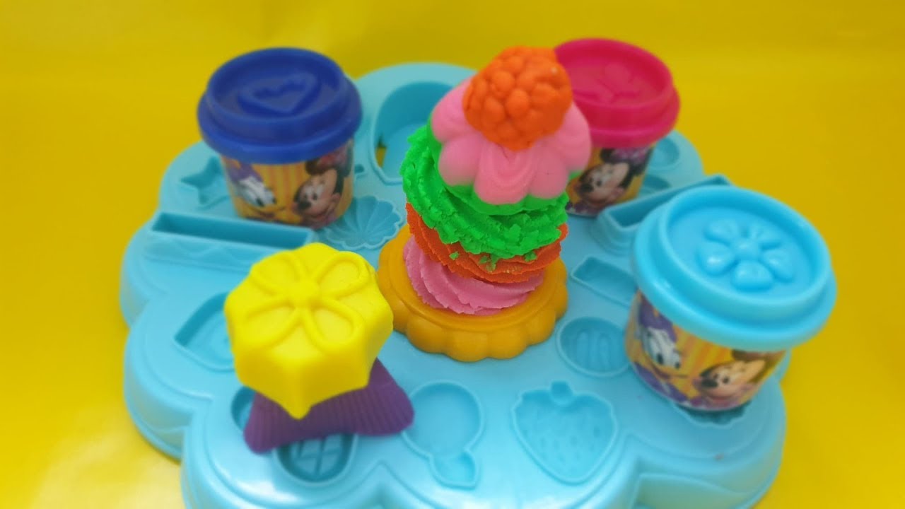 Play Doh Playset Disney with Swirl and forms for kids - YouTube