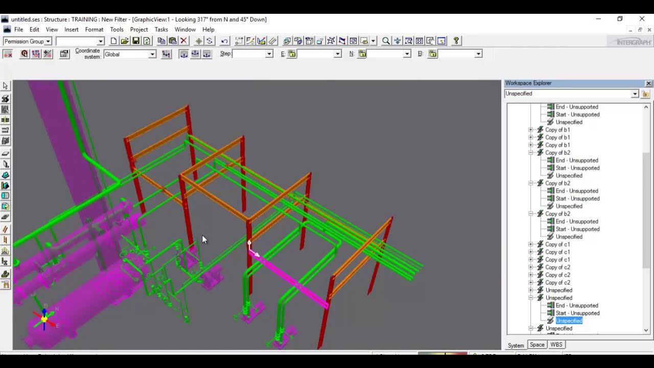 SP3D STRUCTURAL TUTORIAL FOR BEGINNERS-PART-1 - YouTube