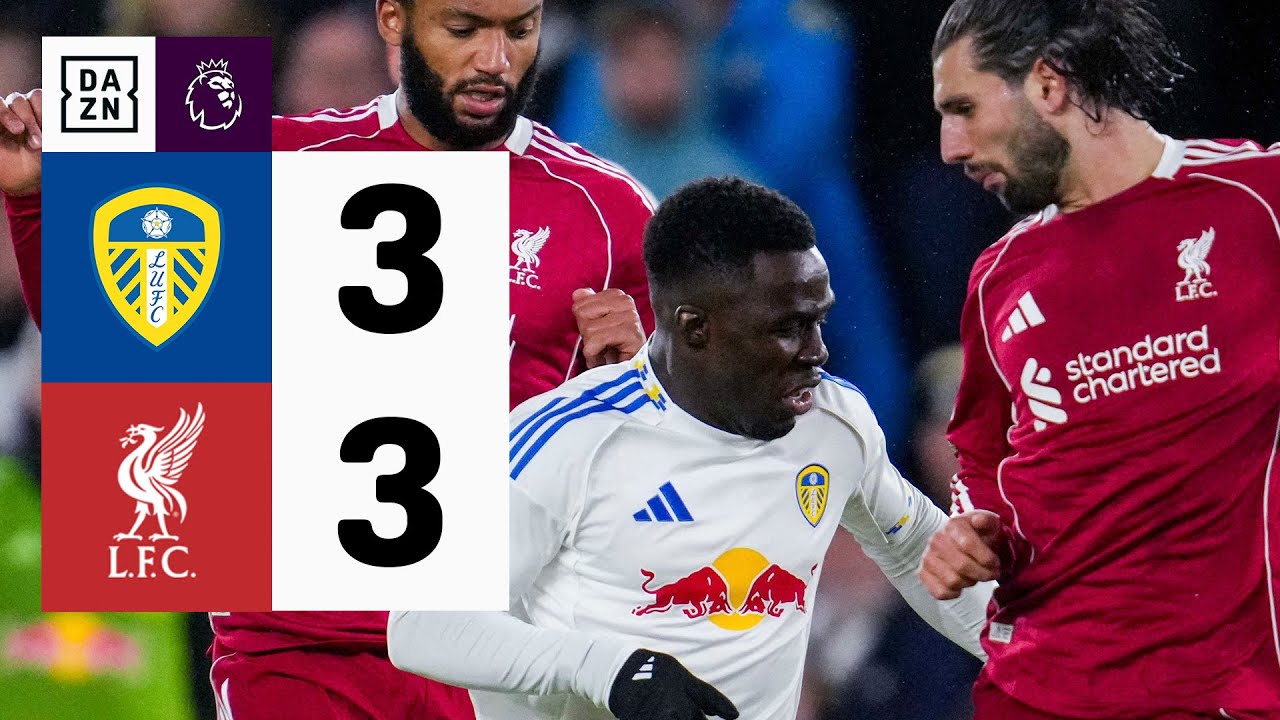 Leeds vs Liverpool (3-3) | Resumen y goles | Highlights Premier League ...