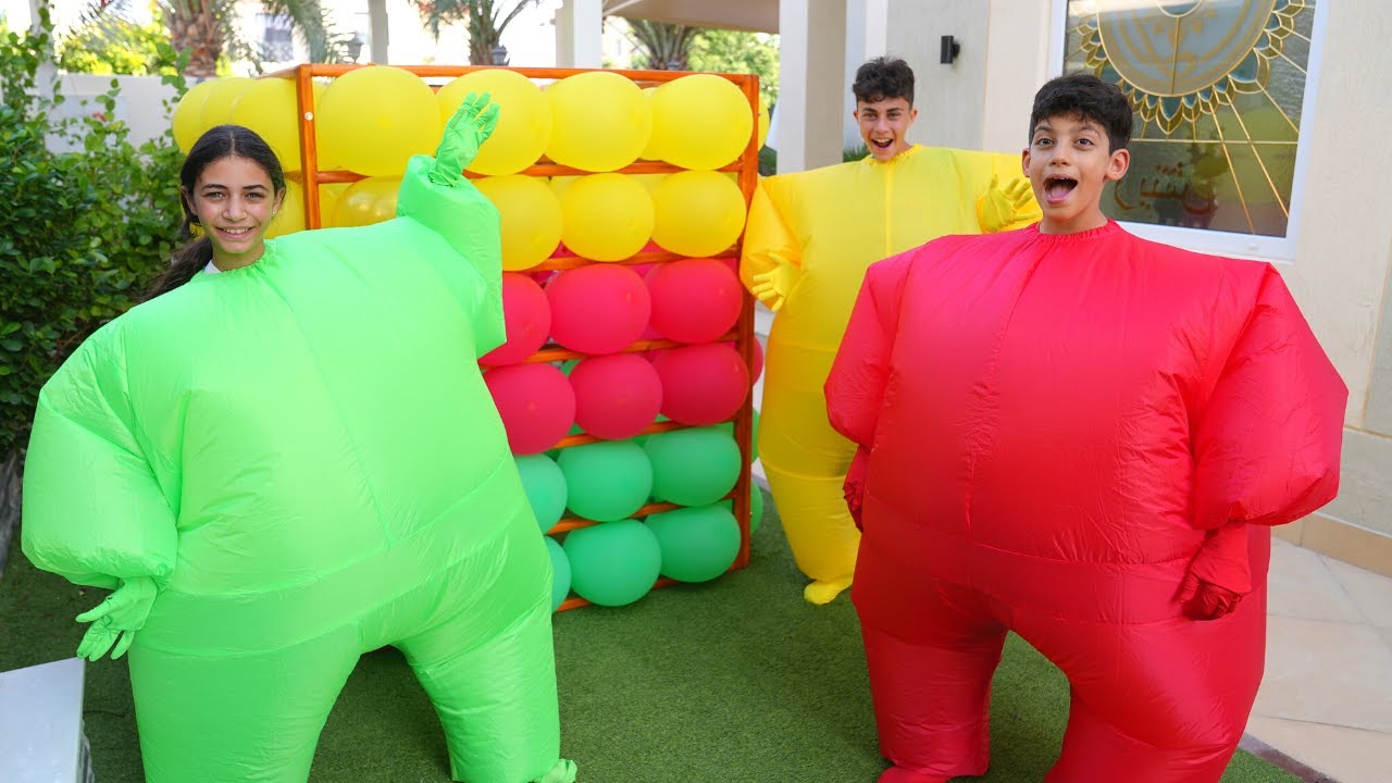 The Ultimate Hide and Seek Balloon Challenge! - YouTube