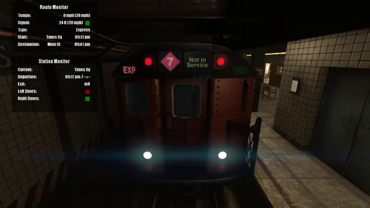 World of Subways 4:Ride on Board R33 7 Train Time Square 42nd Street to ...