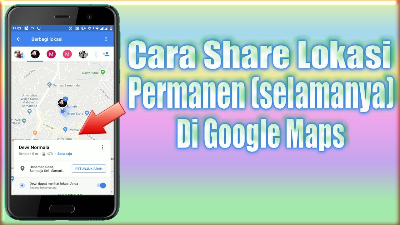 Cara menghubungkan/sharing lokasi secara realtime dan permanen di ...