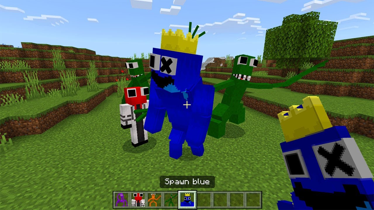 NEW Rainbow Friends ADDON in Minecraft PE - YouTube