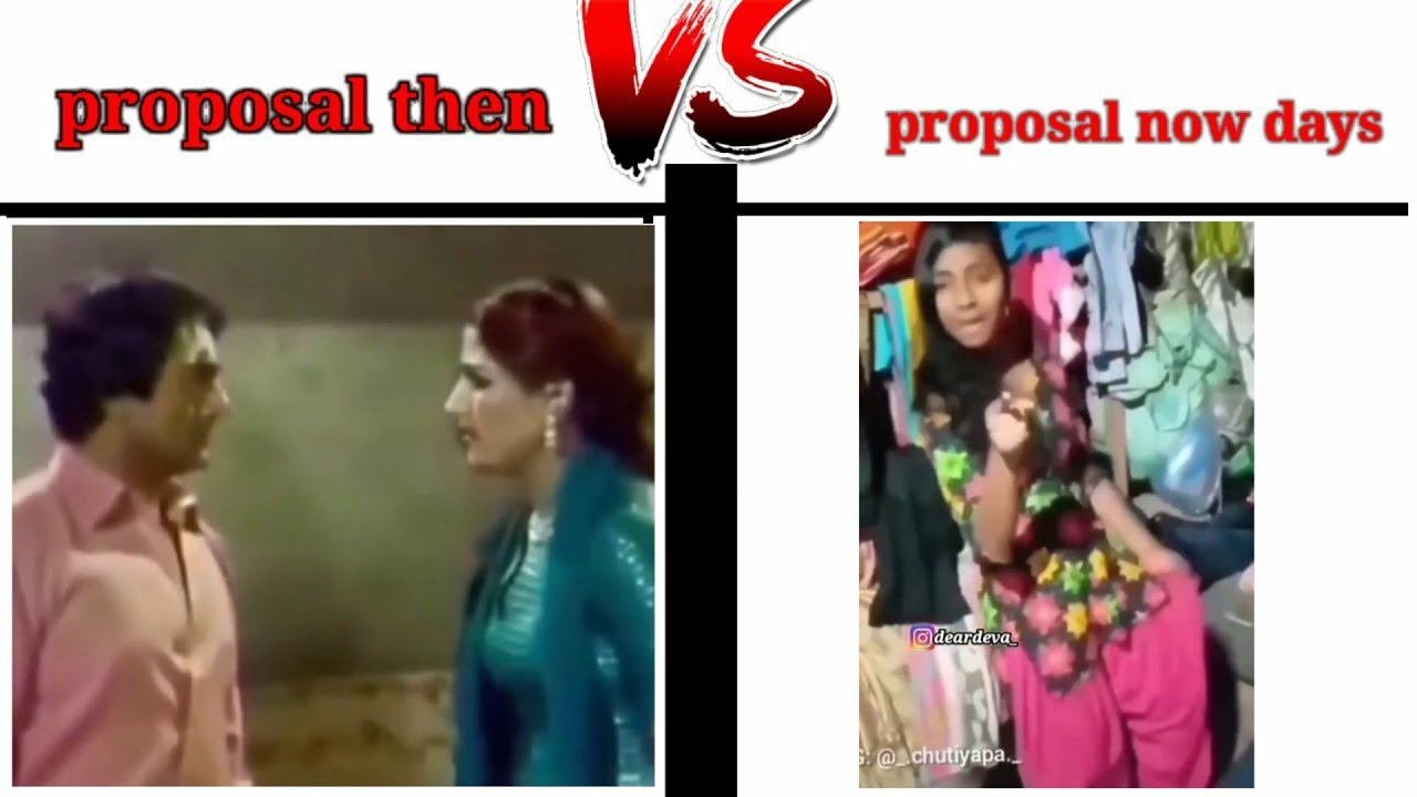 proposal then vs proposal now || funny proposal ever || #funnyvideo ️😂😂 ...