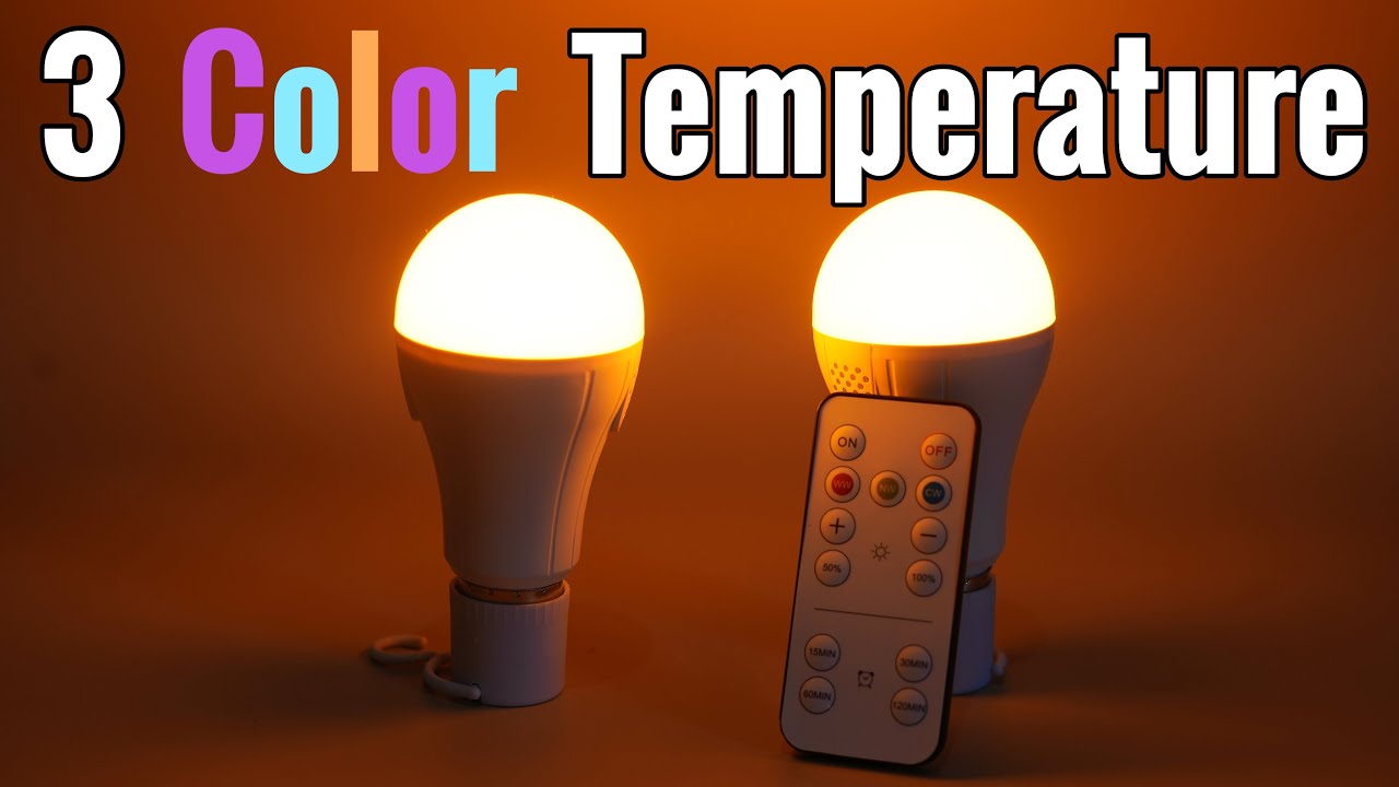 Full Spectrum Light Bulb with 3 Color Temperatures Unboxing & Review ...