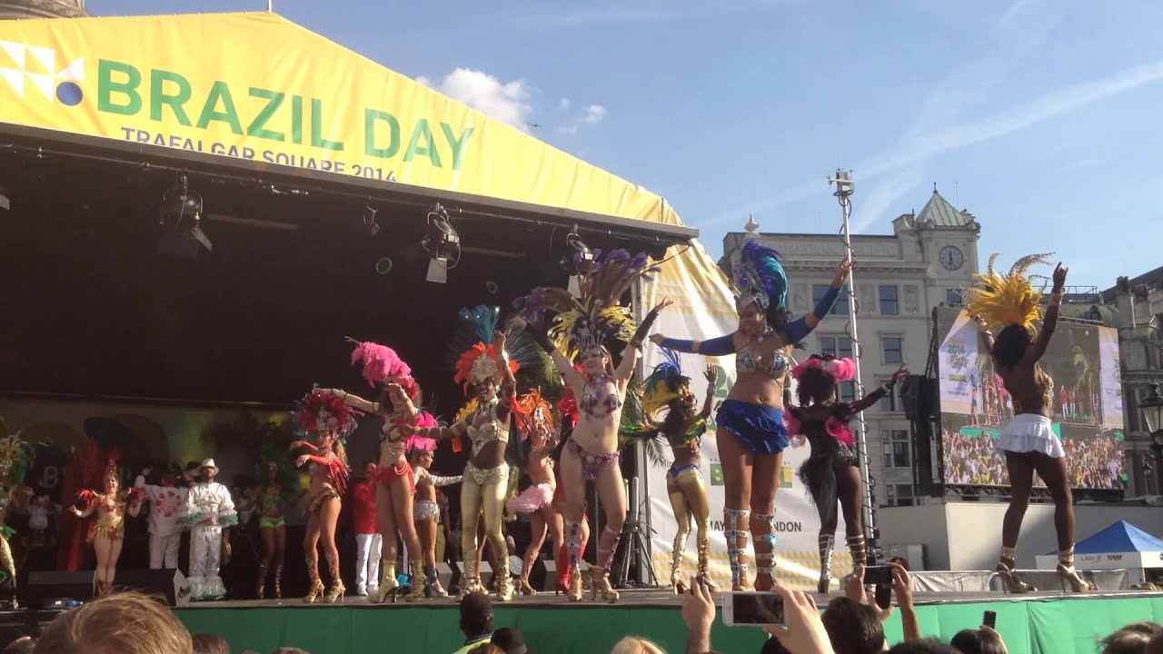 Samba Dance on Brazilian World Cup Opening Show @ Trafalgar Square June ...