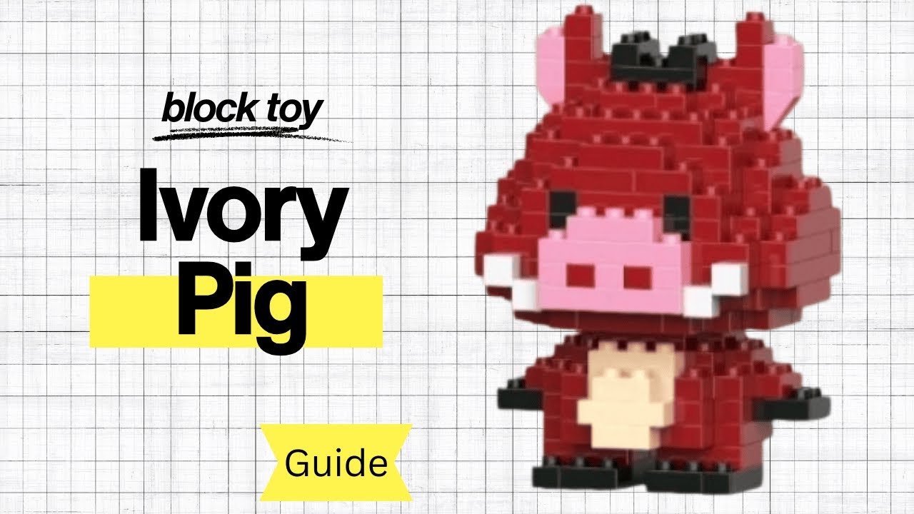 【Guide] Cute Pig Block Toy M3034 🤍 | Easy Assembly Tutorial - YouTube