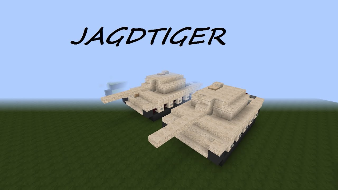 minecraft como hacer un JAGDTIGER - YouTube