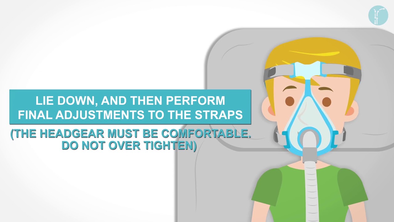 How to use a full face CPAP Mask - YouTube