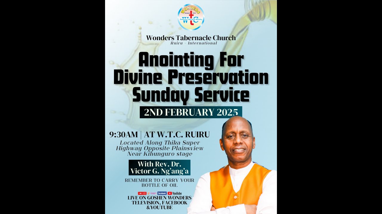 ANOINTING FOR DIVINE PRESERVATION SUNDAY SERVICE || 2ND FEBRUARY 2025 ...