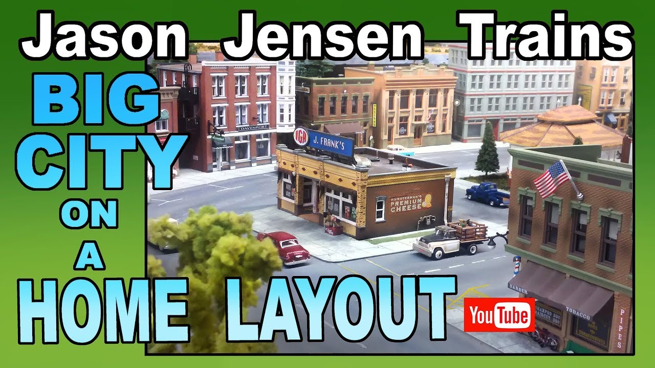 Big city on a home layout! - YouTube
