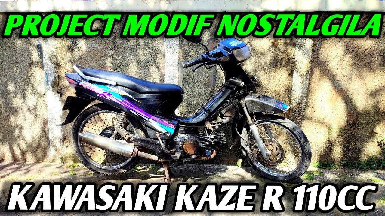 MODIFIKASI KAWASAKI KAZE R DARI KONDISI BAHAN RONGSOK🔥🔥 #kawasaki # ...